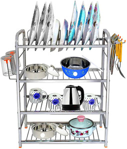 Bristle Utensil Kitchen Rack Steel Small Size 24x18 Inches Wall Mount ...