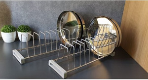 EBCO Plate Kitchen Rack Plastic, Steel Kitchen Drawer rack Thali Price ...