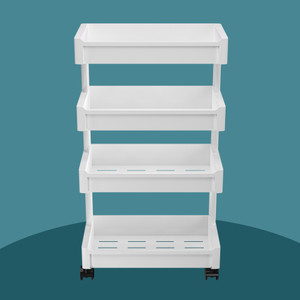 KUBER INDUSTRIES Containers Kitchen Rack Plastic 4-Layer Multipurpose ...