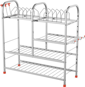 MAGS WAY Utensil Kitchen Rack Steel Wall Mount Kitchen Utensils Rack ...