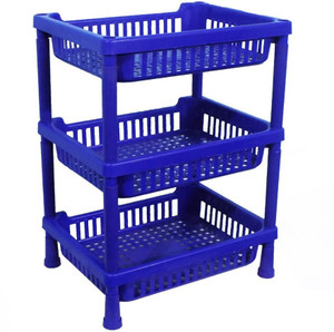 SEE INSIDE Fruits/Vegetables Kitchen Rack Plastic Multipurpose Plastic ...