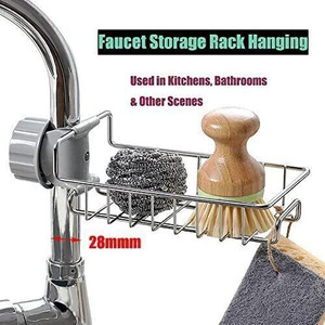 romj Dish Drainer Kitchen Rack Steel Soap DIsh Stainless Steel Sink ...