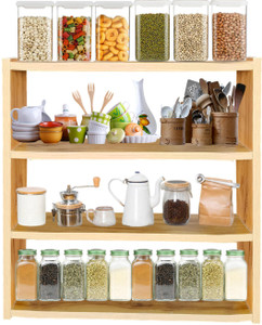 MEENA ENTERPRISES Utensil Kitchen Rack Wood Multipurpose Wooden Kitchen ...