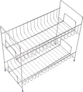 urban kraft Utensil Kitchen Rack Steel Steel 2 Tier Spice Rack Kitchen ...