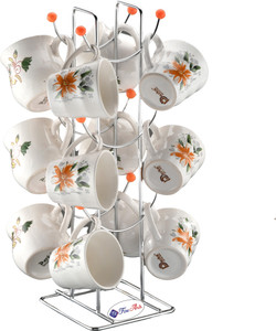 FineArts Cup Kitchen Rack Steel Stainless Steel Cup Holder Cup Stand ...