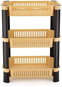 Viha Fruits/Vegetables Kitchen Rack Plastic Kitchen Stand Rack Basket ...