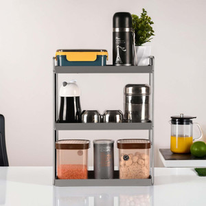 KUBER INDUSTRIES Utensil Kitchen Rack Iron 3-Tier Durable Kitchen ...