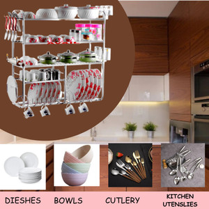 AVAIL Utensil Kitchen Rack Steel Good Product Wall Mount Kitchen ...
