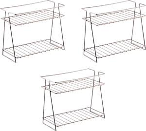KUBER INDUSTRIES Containers Kitchen Rack Steel (Set of 3) Multipurpose ...