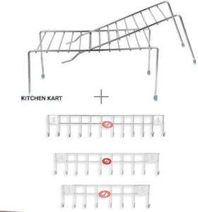 KITCHEN KART Utensil Kitchen Rack Steel Price in India - Buy KITCHEN ...