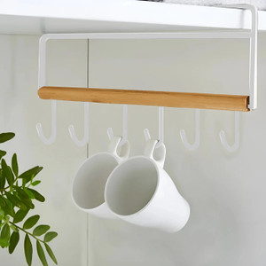 DecorTwist Cup Kitchen Rack Iron Multifunctional 6 Hooks Cup Hanger ...