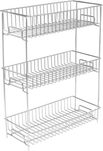 Manlu Containers Kitchen Rack Steel Stainless Steel Multipurpose 3 Tier ...