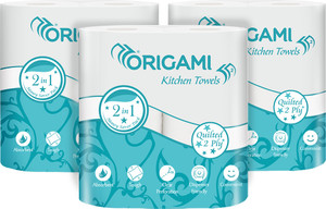 Origami Kitchen Tissue Paper Roll Pack of 6 - 60 Sheets Per Roll Price ...