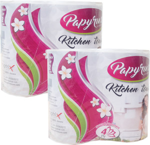 PAPYRUS 4 PLY STRONG AND ABSORBENT KITCHEN TISSUE TOWEL PACK OF 4 Price ...