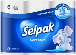 Selpak Paper Towel Kitchen Roll 3ply 6roll/pack Price in India - Buy ...