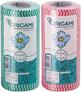 Origami Non-Woven Kitchen Towel Pack of 2 - 80 Pulls Per Roll Price in ...