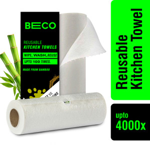 Beco Bamboo Reusable Kitchen Towel|Reusable upto 4000 times|100% ...