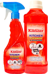 Klinzer Kitchen Cleaner with Degreaser | Hard Water Stain, Yellow Layer ...
