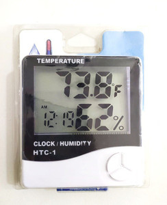 NORTONKIT NKIT-HTC-1 Temperature Humidity Time Display Meter with Alarm ...