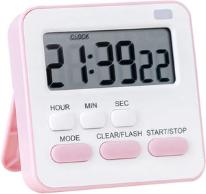 Lellow Pink Digital Timer Kids, Kitchen, Cooking, Classroom, Exercise ...