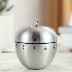 Lucacci Stainless Steel Apple Timer for Kitchen Cooking Baking Sports ...