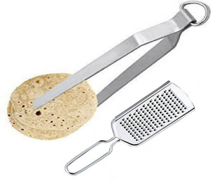 SHUBHCO Stainless Steel Chapati Chimta Papad Chimta Roti Chimta Utility ...