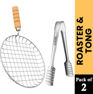 KOWS Stainless Steel Multipurpose roaster with tong for Roasting ...