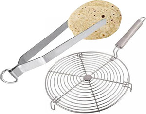 SHUBHCO Stainless Steel Chapati Chimta Papad Chimta Roti Chimta Utility ...