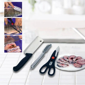 MADHULI Fish/Meat Cutting Knife with Fish Scale Remover & Kitchen ...
