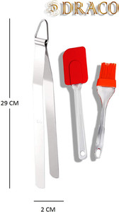 DRACO S_Roasting Tong for Roti fulka paneer Tandoor With Butter Brush ...