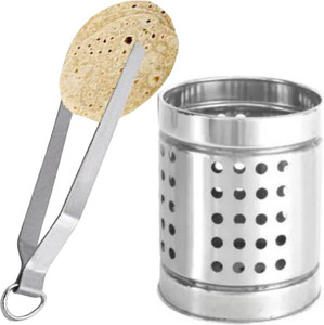 SHUBHCO Stainless Steel Chapati Chimta Papad Chimta Roti Chimta Utility ...