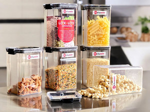 Excluwin AirTight Containers For Kitchen Storage, Dry Fruits Item ...