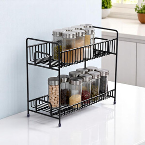 Shanvi 2-Tier Kitchen Rack/Spice Rack/Standing Rack/utensils Holder ...