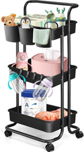 TROLITE Kitchen Rack 3 Tier Square Rotating Kitchen Stand, Vegetable ...