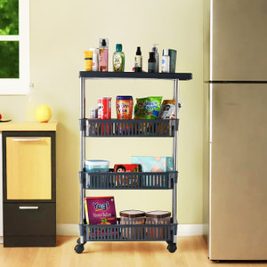 KUBER INDUSTRIES Multipurpose Slim (4-Layer) Storage Rack with 360 ...