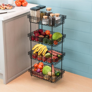 ADMIN INDUSTRIES Fruit and Vegetable Stand Basket Trolley Onion Potato ...