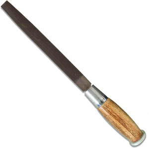 AMB Wooden Handle Steel Cut Half Round File 10 Inches Knife Sharpening ...