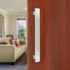 pekt Stainless steel Main Door Handle , 12-inch , Silver Satin finish ...