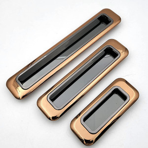 ABVIN Rosegold Grey Concealed Sliding Door Handle and Drawer Handles ...