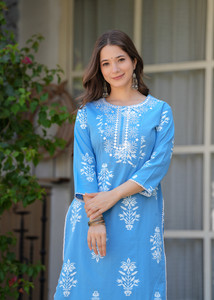 KJFAB Women Printed Straight Kurta - Buy KJFAB Women Printed Straight ...