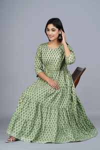 SUKTI Women Embroidered, Printed Anarkali Kurta - Buy SUKTI Women ...