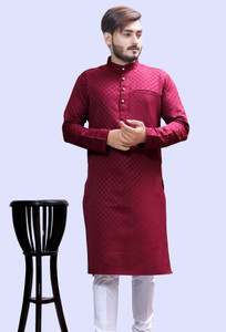 Tibra Collection Men Solid Straight Kurta - Buy Tibra Collection Men ...