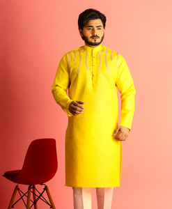 Tibra Collection Men Embroidered Straight Kurta - Buy Tibra Collection ...