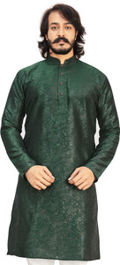 Kunj Creation Men Self Design Straight Kurta - Buy Kunj Creation Men ...