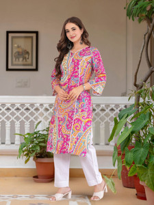 Anmi Printed Women Straight Kurta - Buy Anmi Printed Women Straight ...