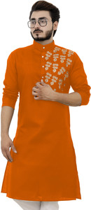 Tibra Collection Men Embroidered Straight Kurta - Buy Tibra Collection ...