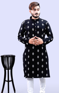 Tibra Collection Men Printed Straight Kurta - Buy Tibra Collection Men ...