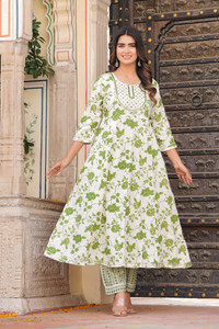 MEENU CREATION Women Printed Anarkali Kurta - Buy MEENU CREATION Women ...