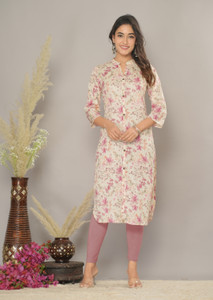 Mehsoos Women Floral Print Straight Kurta - Buy Mehsoos Women Floral ...