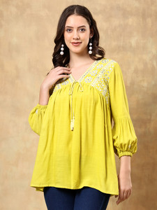 ANGITA Women Embellished Flared Kurta - Buy ANGITA Women Embellished ...